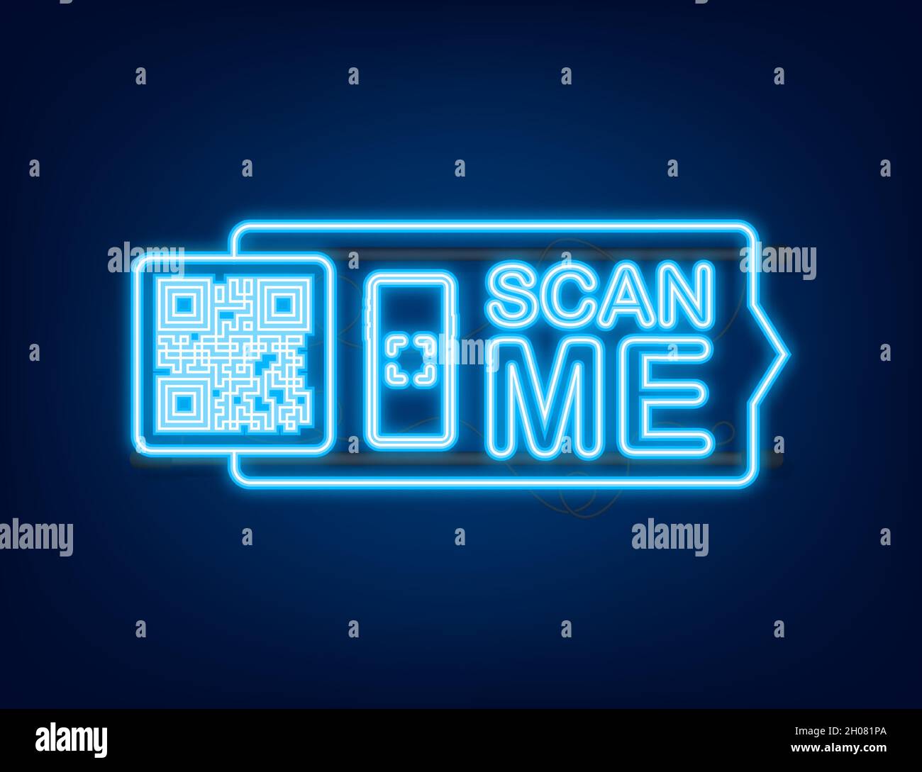 Neon qr code hi-res stock photography and images - Alamy