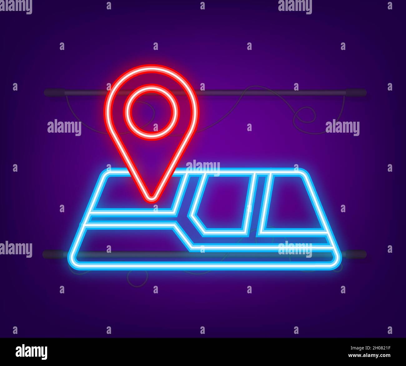 We have moved. Moving office neon sign Vector illustration Stock Vector ...