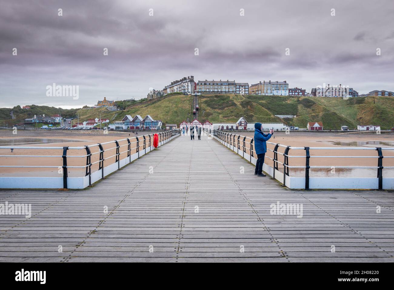 The Victorian Pier at Saltburn by the Sea, England, UK Stock Photo - Alamy