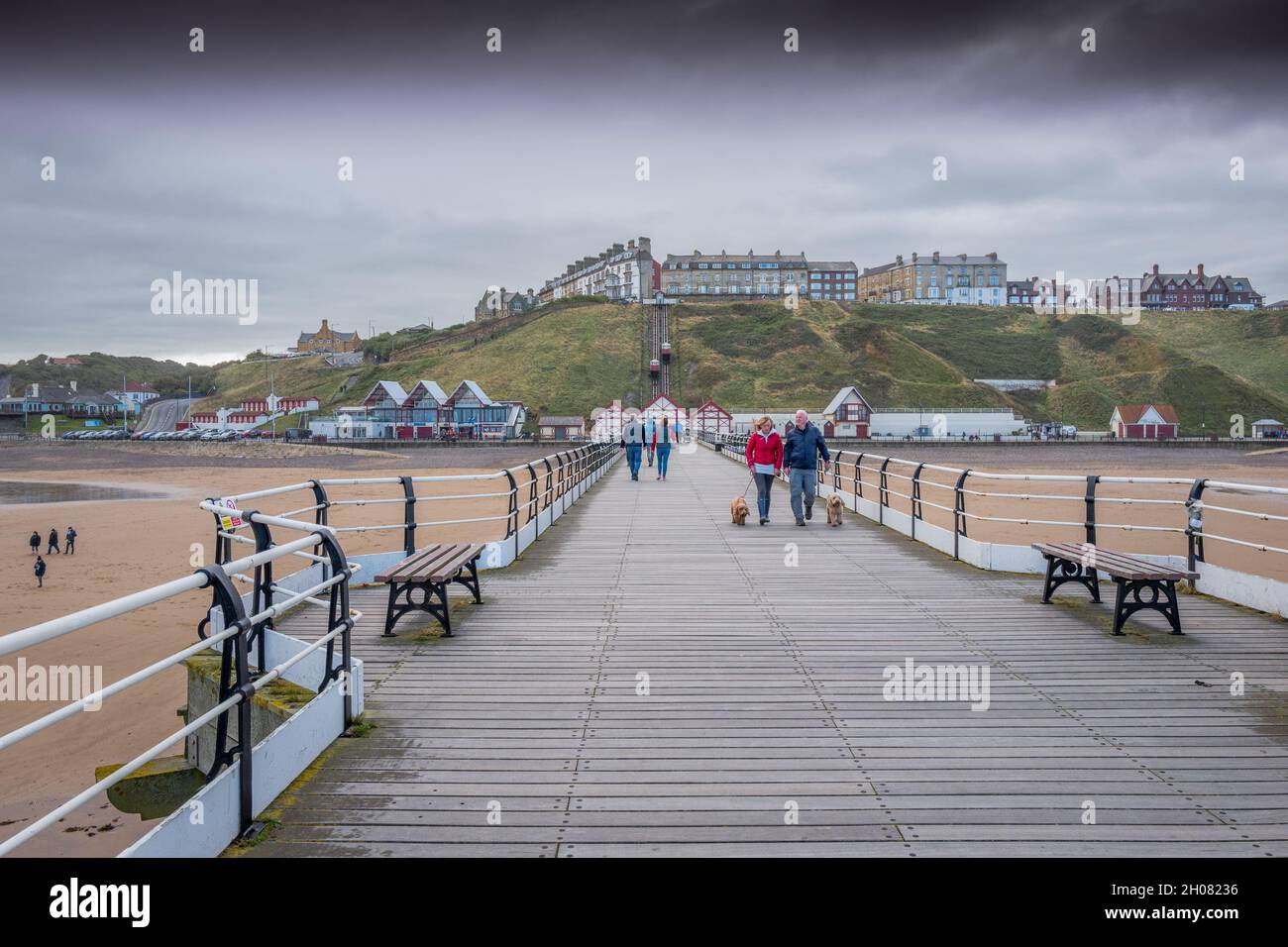 The Victorian Pier at Saltburn by the Sea, England, UK Stock Photo - Alamy