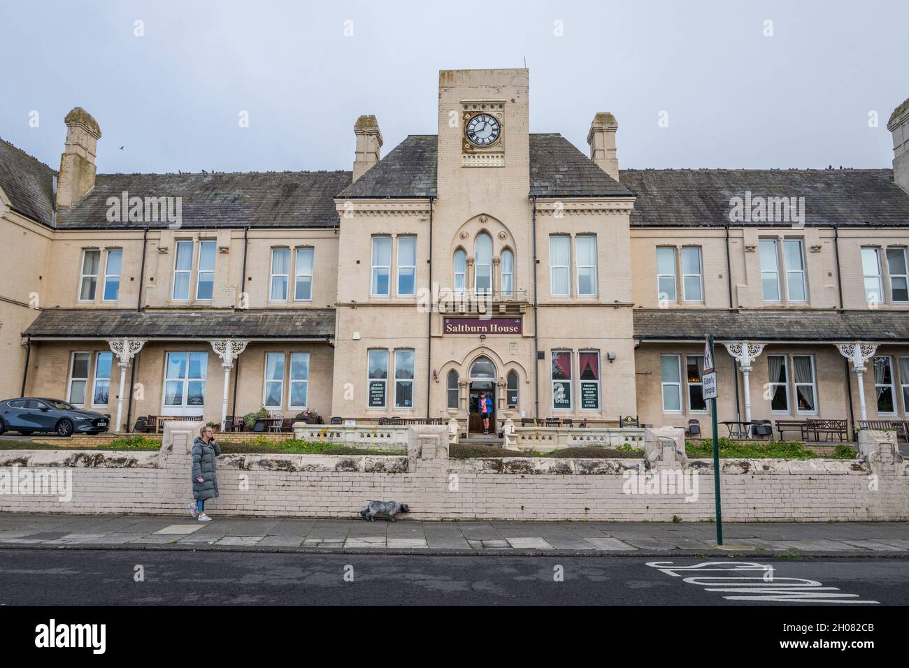 Saltburn House, hotel and bed and breakfast built with white brick ...