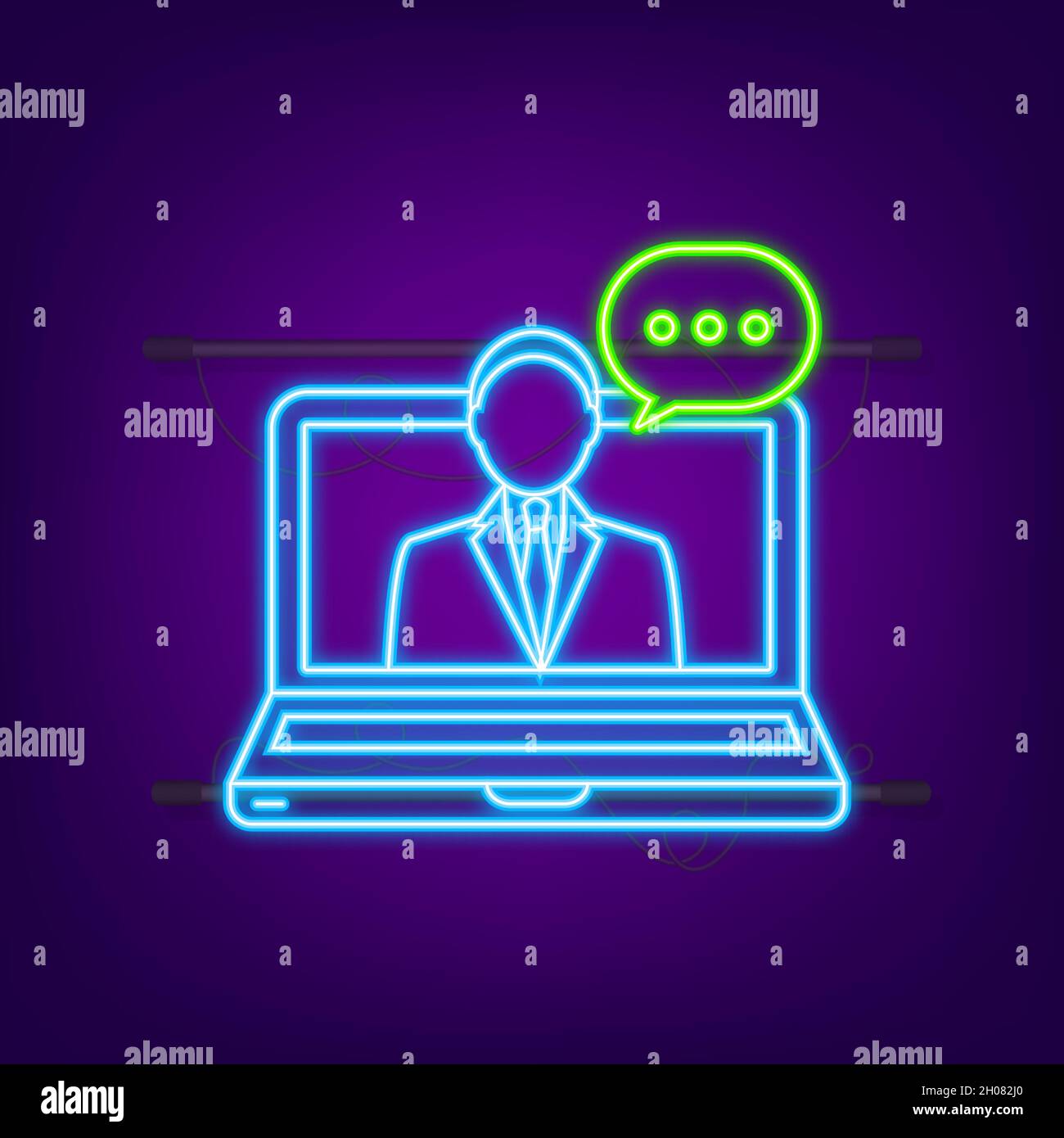 Flat illustration with customer service. 3d vector illustration ...