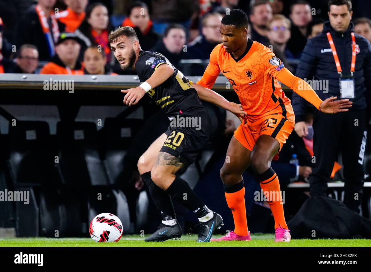 ROTTERDAM, NETHERLANDS - OCTOBER 11: Ethan Britto of Gibraltar and ...