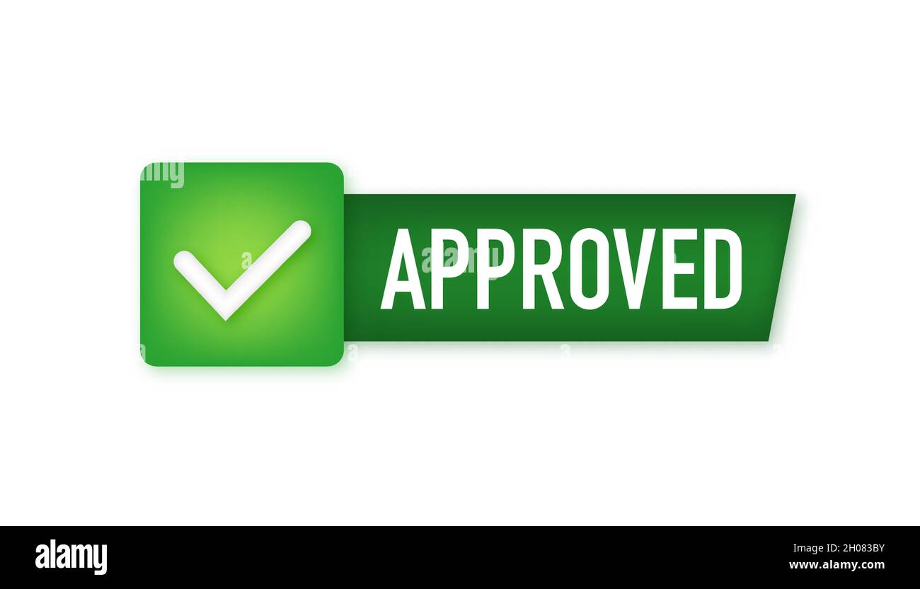 Approved medal. Round stamp for approved and tested product, software ...