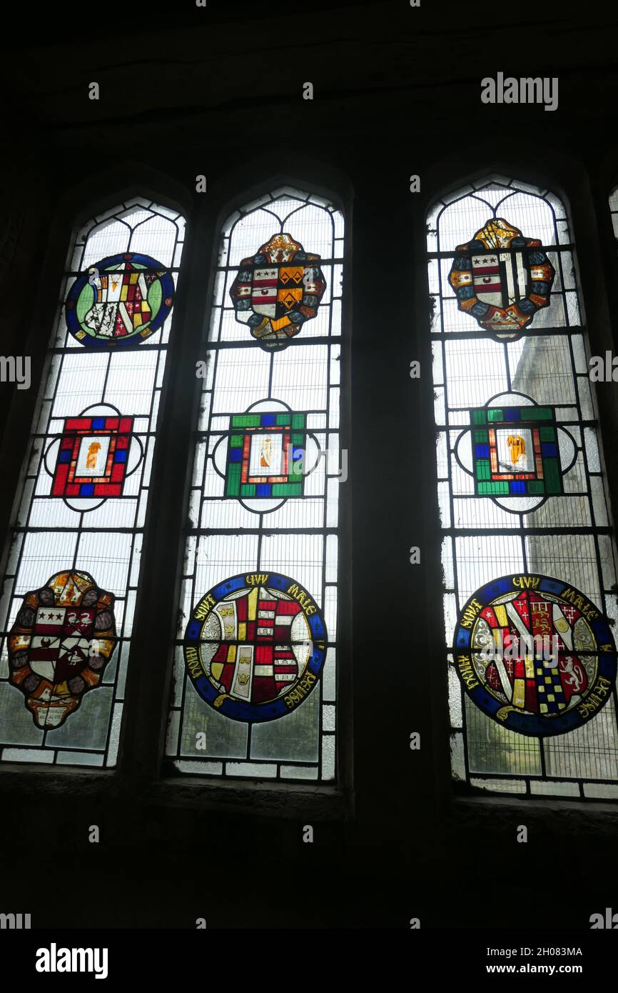 Washington stained glass Fawsley Northamptonshire UK USA flag Stars and ...