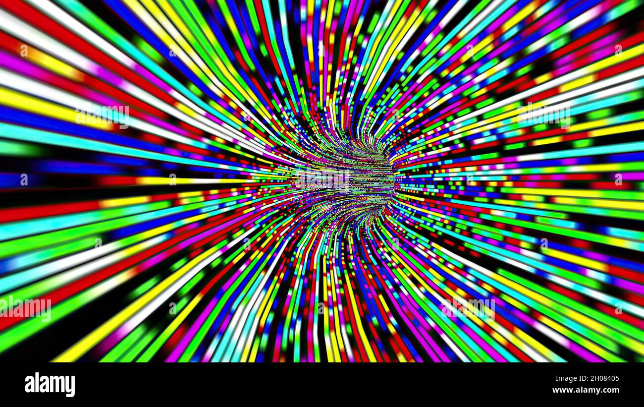 Driving colorful light rays pixels hi-res stock photography and images ...
