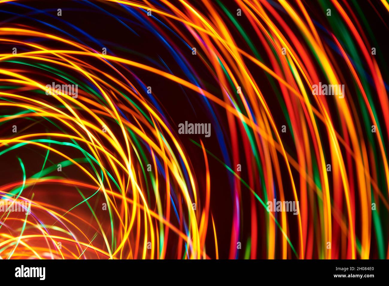 Abstract spiral light lines background, dynamic colorful image Stock ...