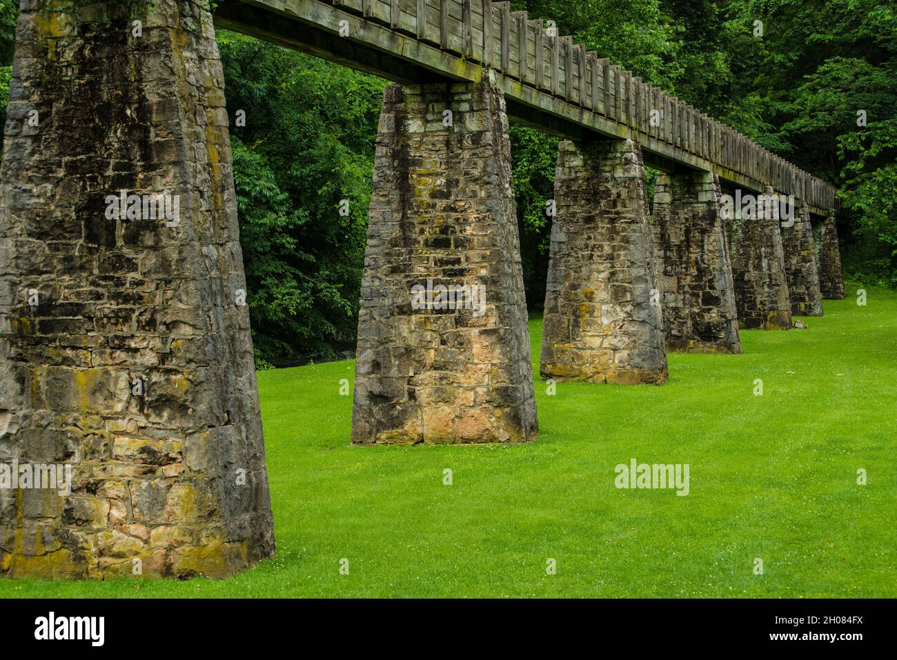 Historic Spring Mill and Aqueduct - Mitchell, Indiana Stock Photo - Alamy