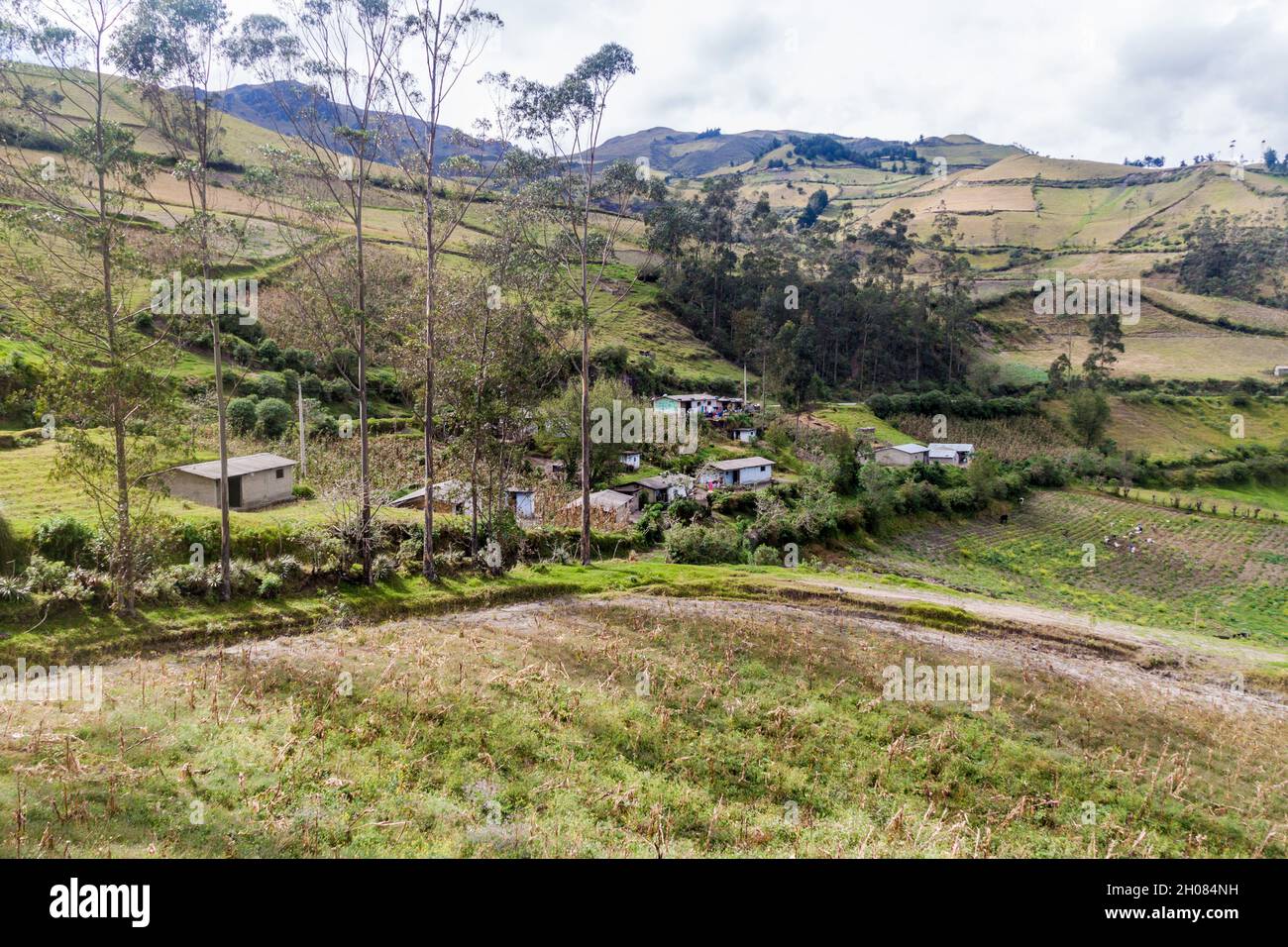 Small village in the mountains of Ecuador Stock Photo - Alamy