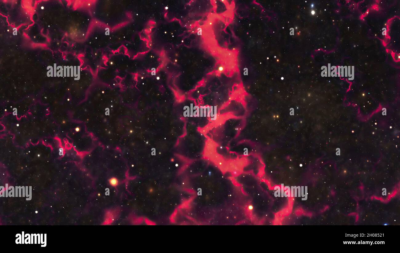 Space Flight Into A Star Field In Galaxy Clouds And Lightning Nebula Stock Photo - Alamy