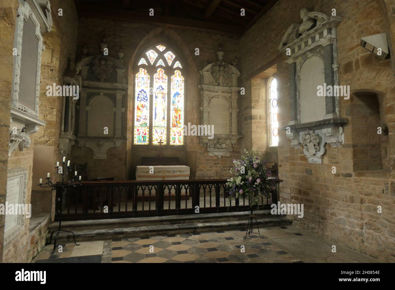 Fawsley Church St Marys stained glass from Sulgrave Manor and ...
