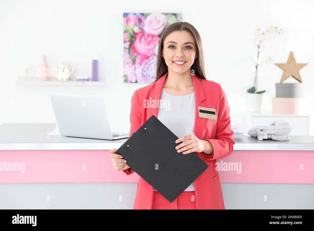 Salon Receptionist High Resolution Stock Photography and Images - Alamy