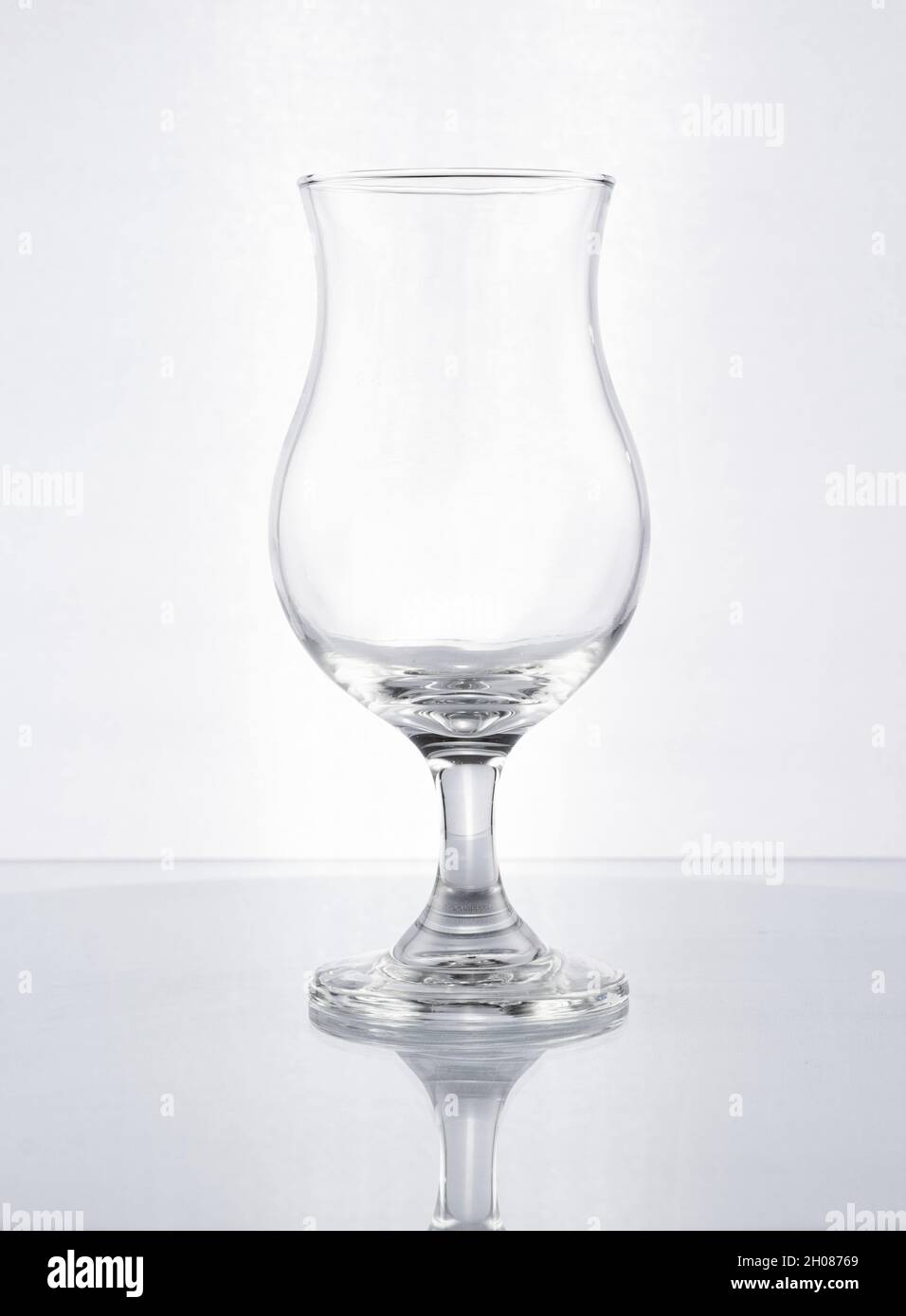 Shaped glass goblet for beer or wine on a white background Stock Photo ...