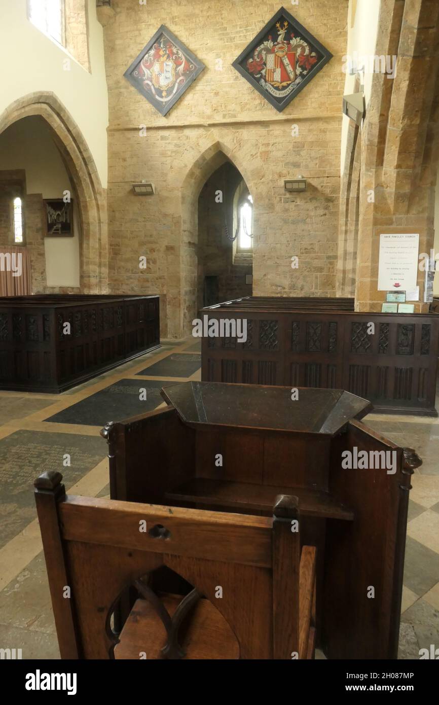 Fawsley Church St Marys stained glass from Sulgrave Manor and ...