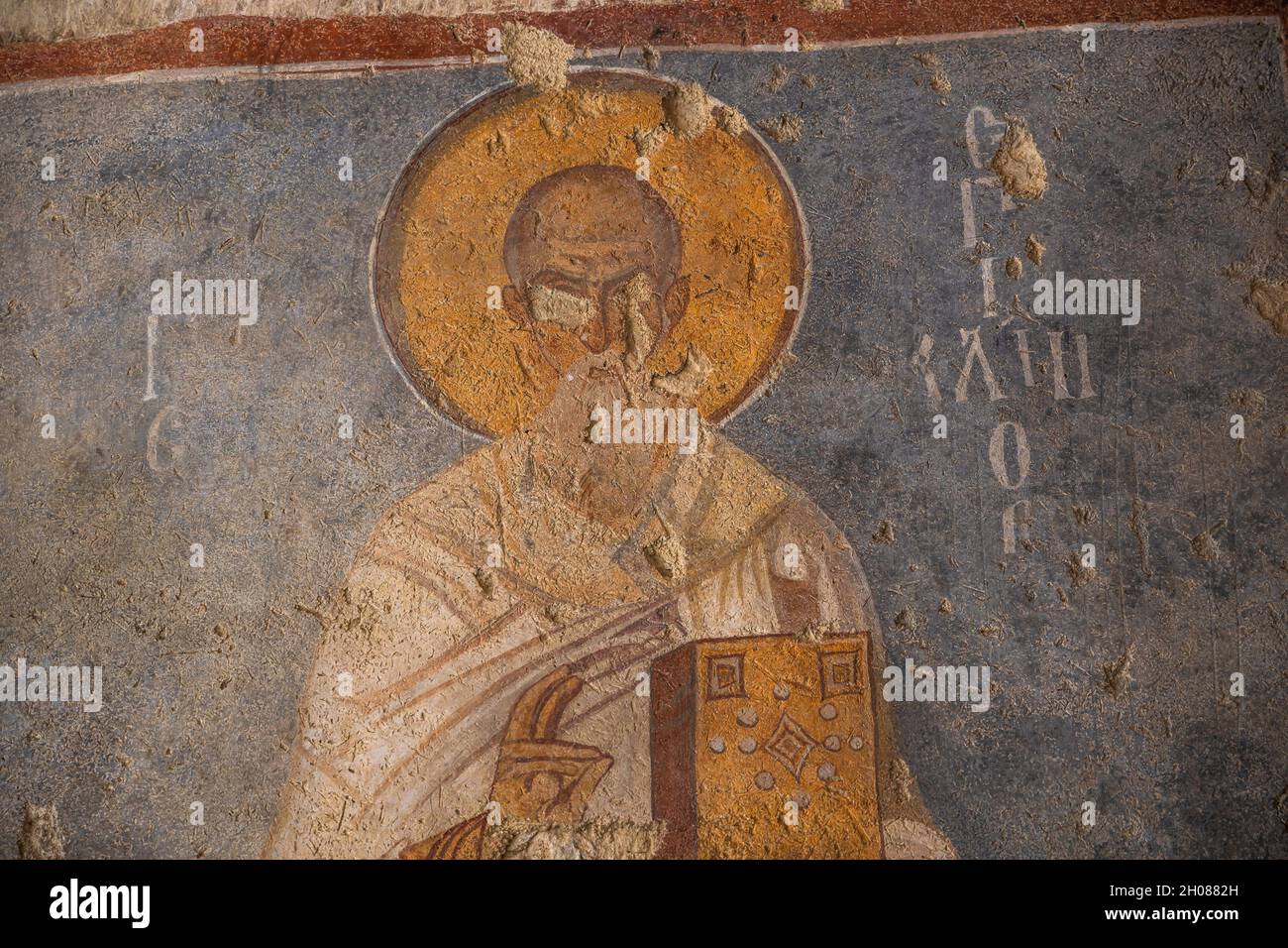 Demre, Antalya Turkey - View of the frescoes inside Saint Nicholas ...