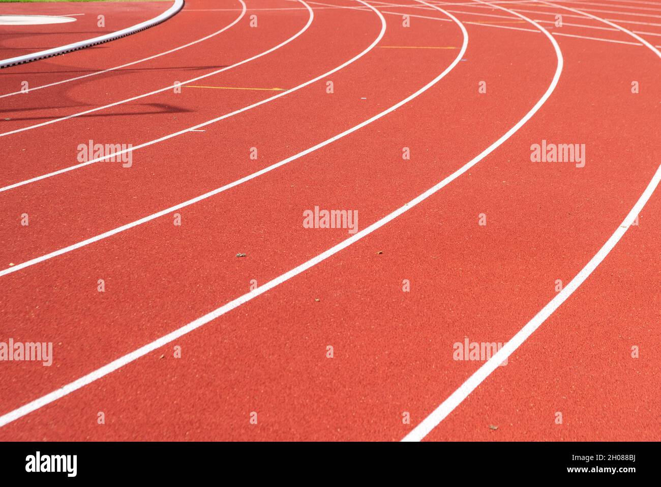 Running track in an out stadium Stock Photo - Alamy