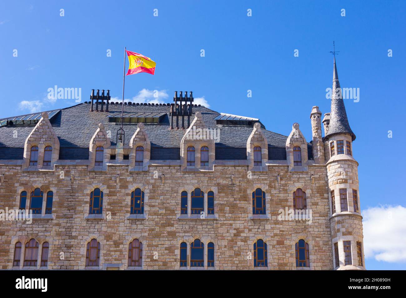streets of the city of Leon in the region of Castilla-Leon, Spain Stock ...