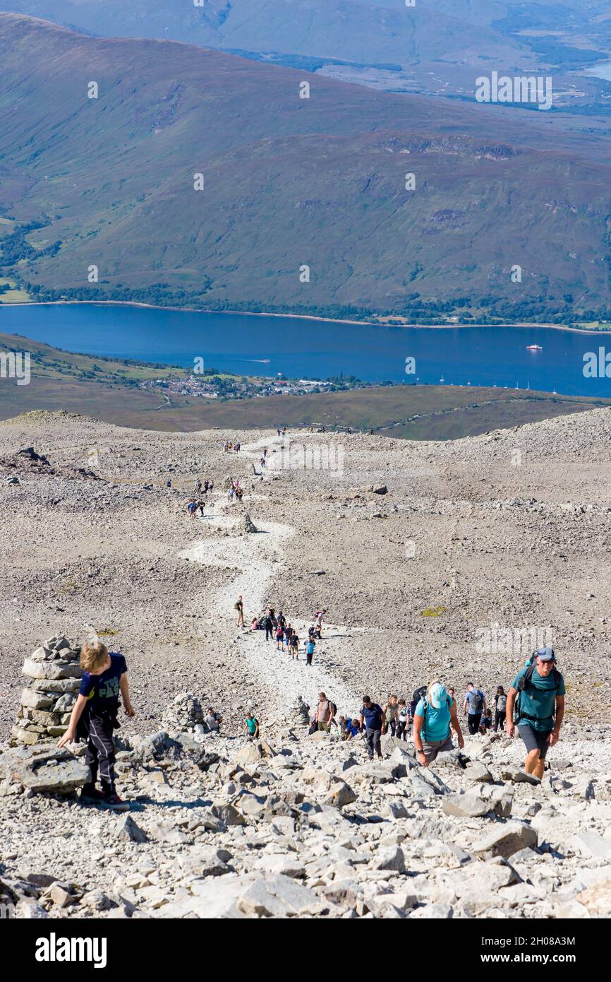Walking on ben nevis footpath hi-res stock photography and images - Alamy