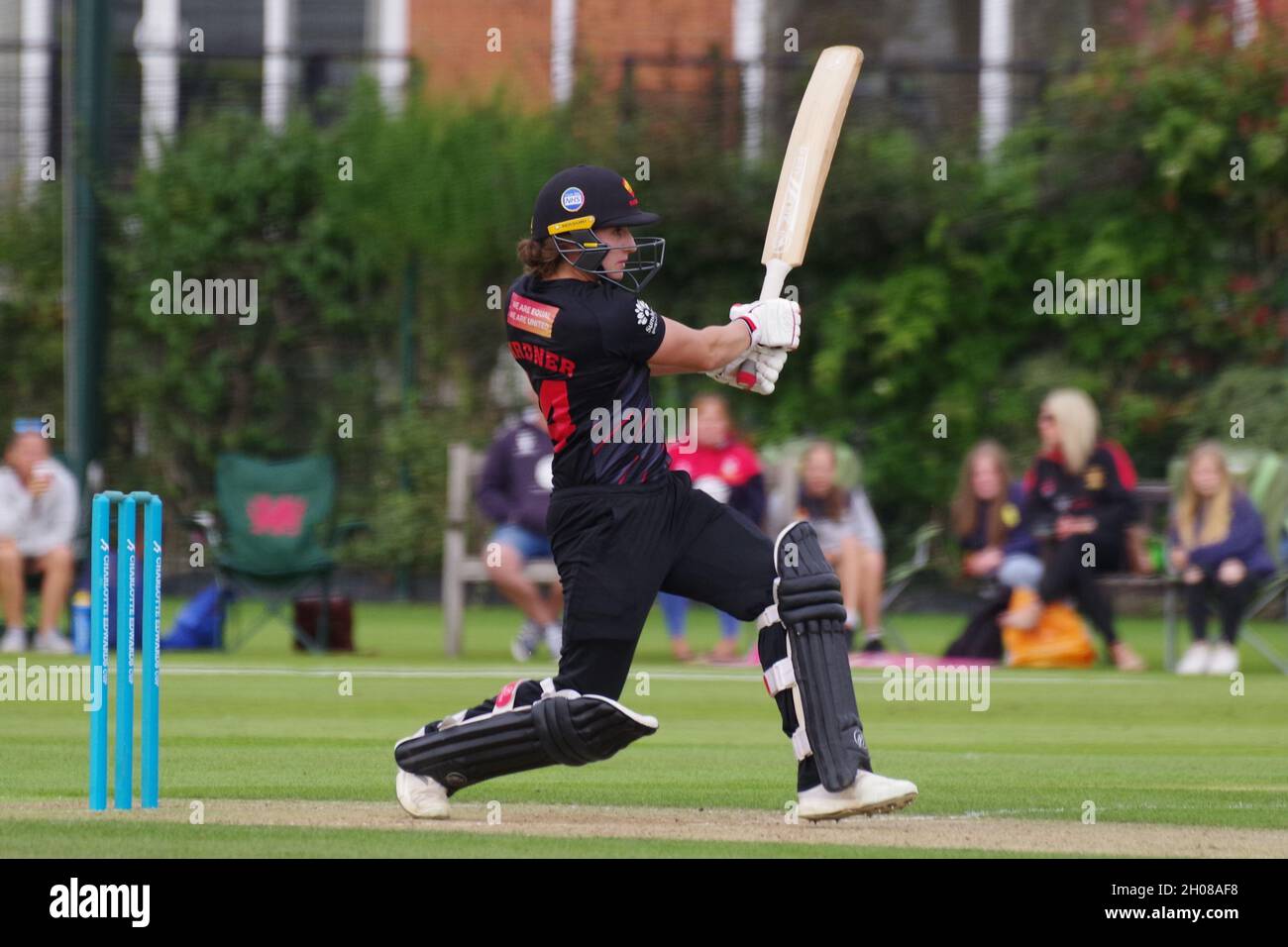 Gosforth, England, 25 August 2021. Jo Gardner batting for Sunrisers ...
