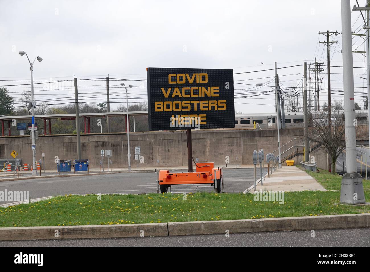 Get the booster sign hi-res stock photography and images - Alamy