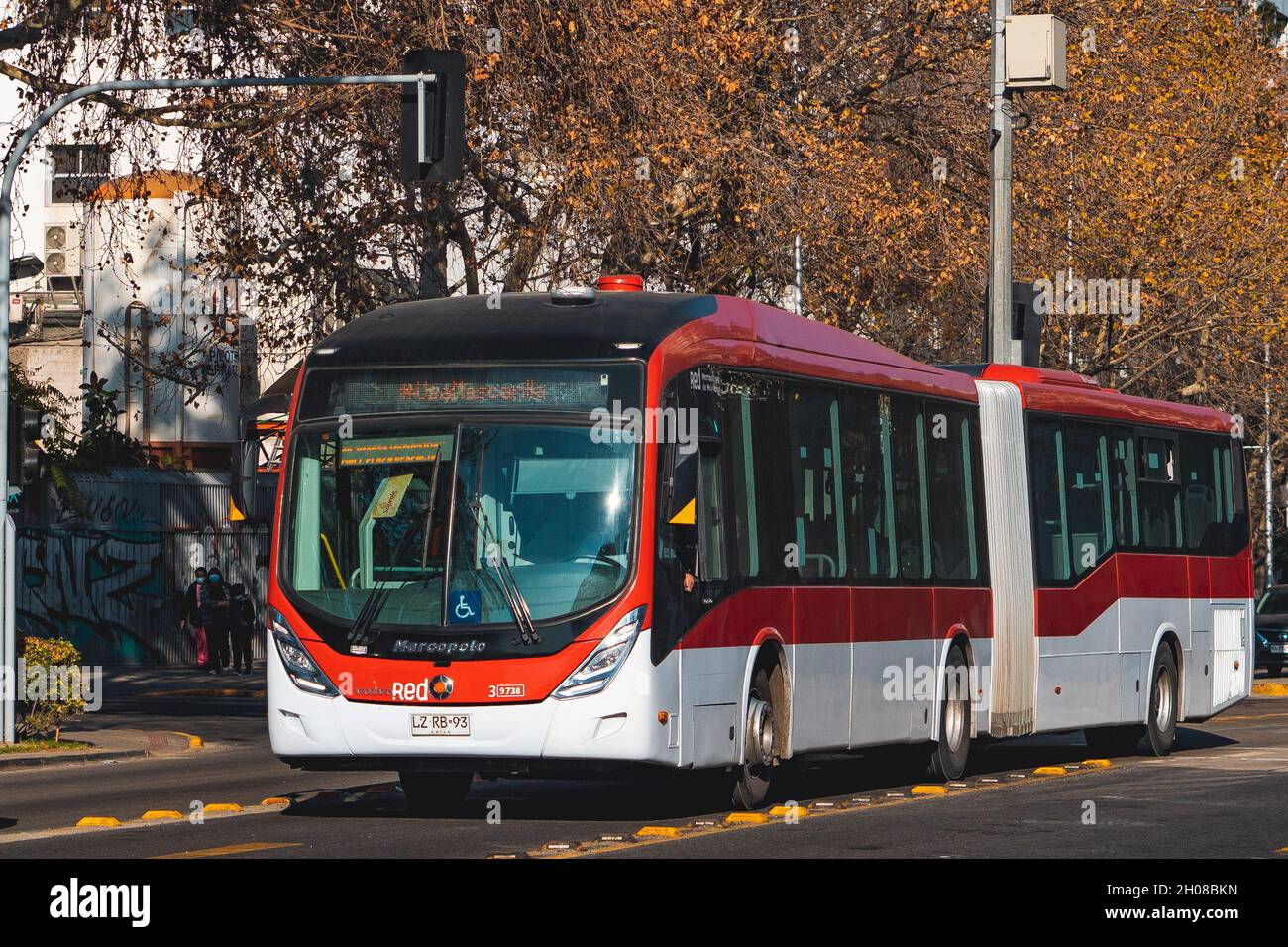 Santiago, Chile - July 2021: A Transantiago / Red Metropolitana de ...