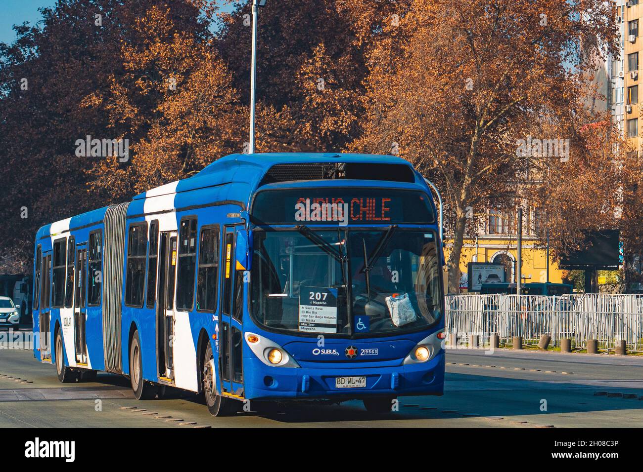 Santiago, Chile - July 2021: A Transantiago / Red Metropolitana de ...