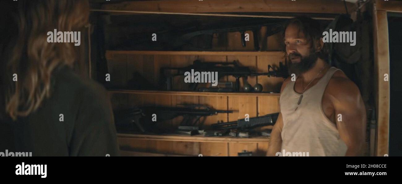 LAST MAN DOWN, from left: Olga Kent, Daniel Stisen, 2021. © Saban Films ...