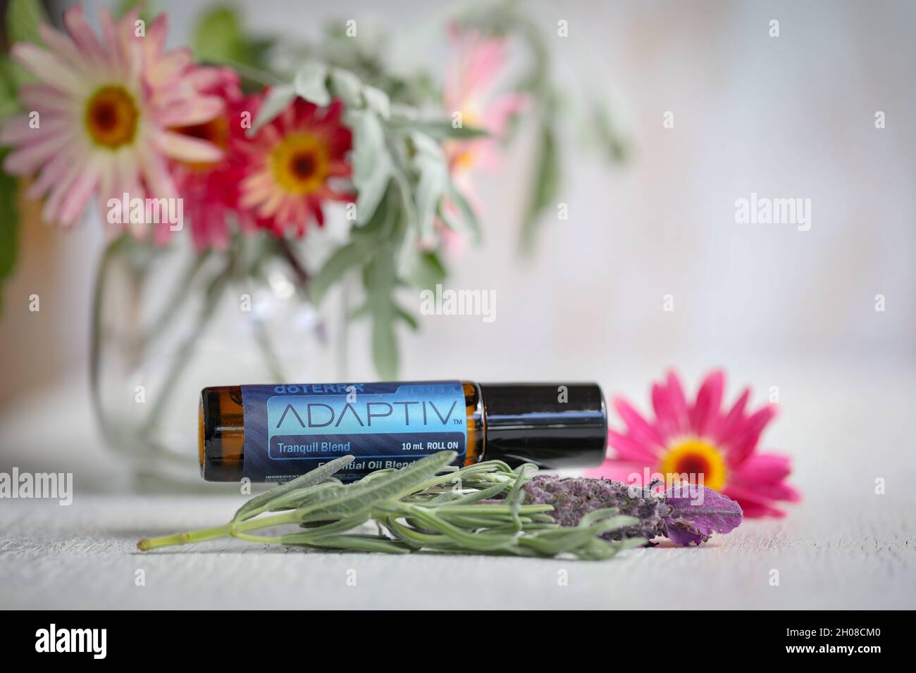 Mologa, Victoria Australia - October 11 2021: Doterra essential oil on ...