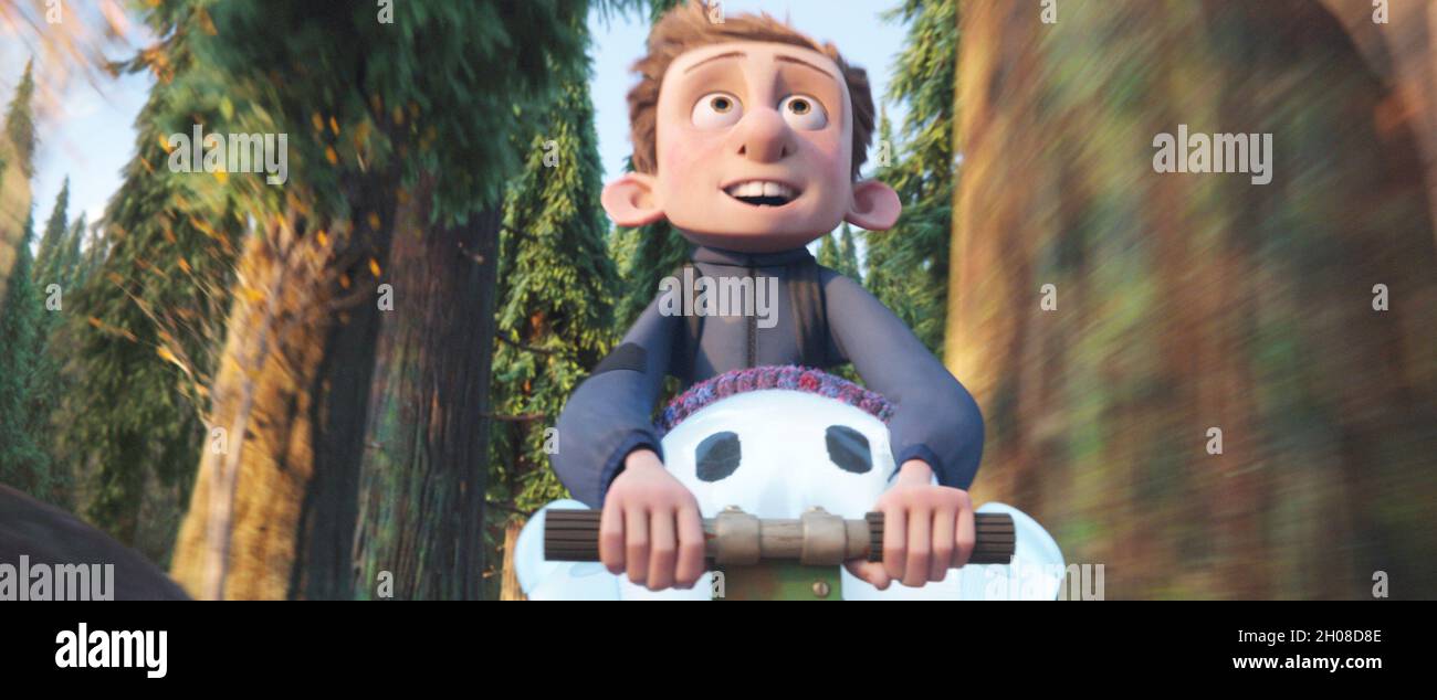 RON'S GONE WRONG, from top: Barney (voice: Jack Dylan Grazer), Ron ...