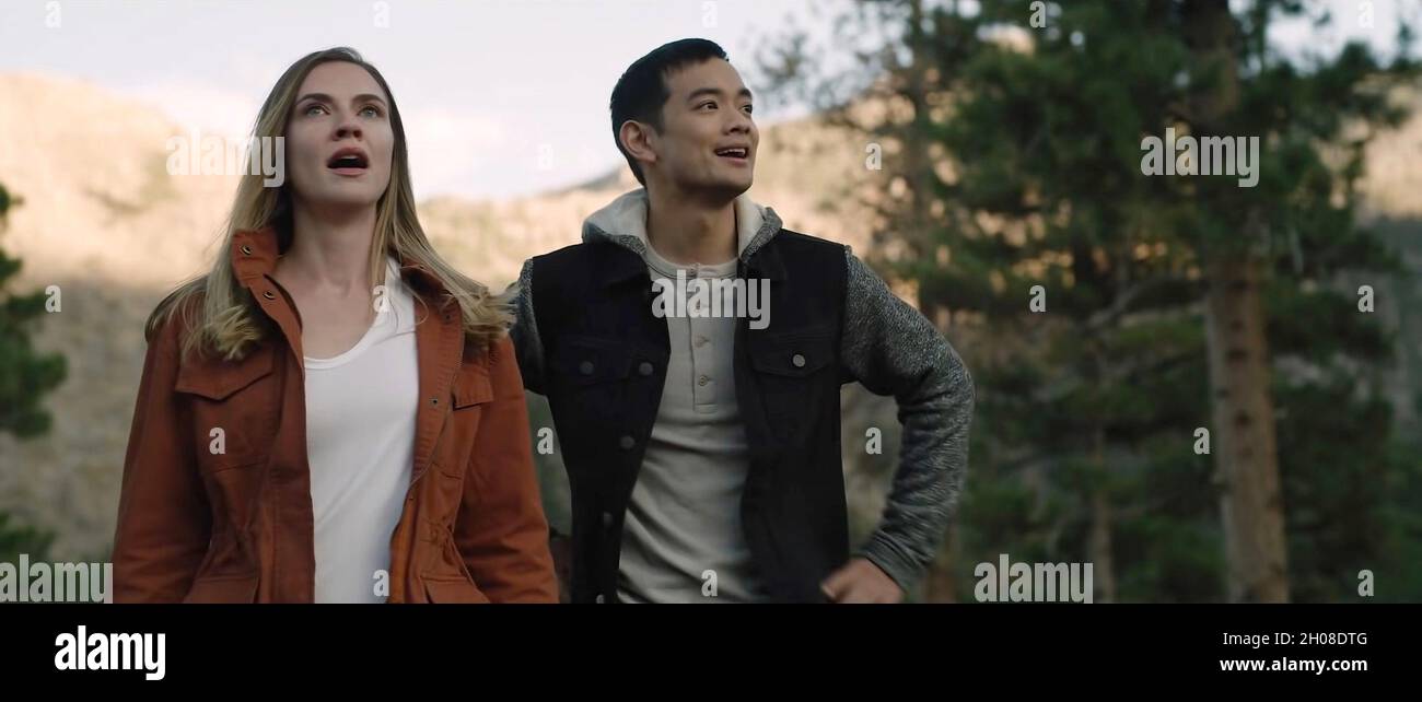 Superhost From Left Sara Canning Osric Chau Gracie Gillam 2021 © Shudder Courtesy