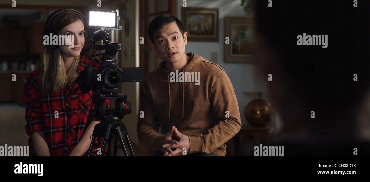Superhost From Left Sara Canning Osric Chau Gracie Gillam 2021 © Shudder Courtesy