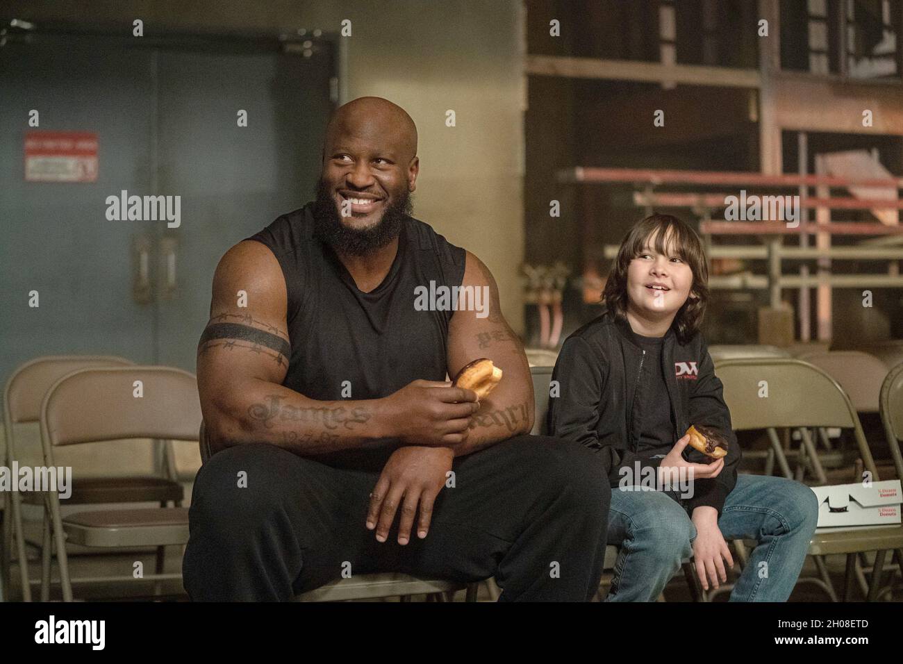 HEELS, from left: James Harrison, Roxton Garcia, Swerve', (Season 1, ep ...