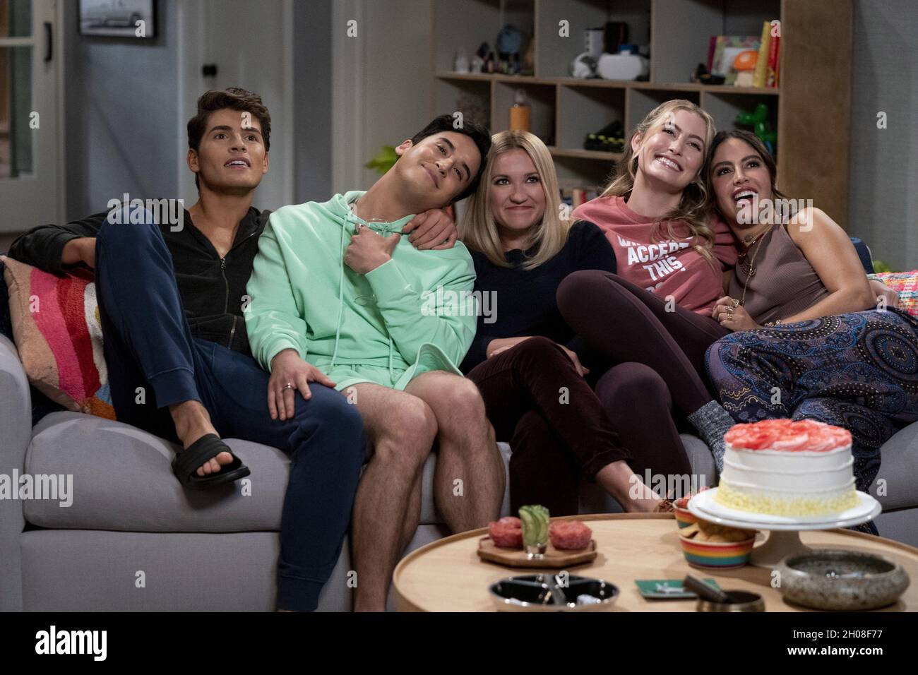 PRETTY SMART, from left: Gregg Sulkin, Michael Hsu Rosen, Emily Osment ...