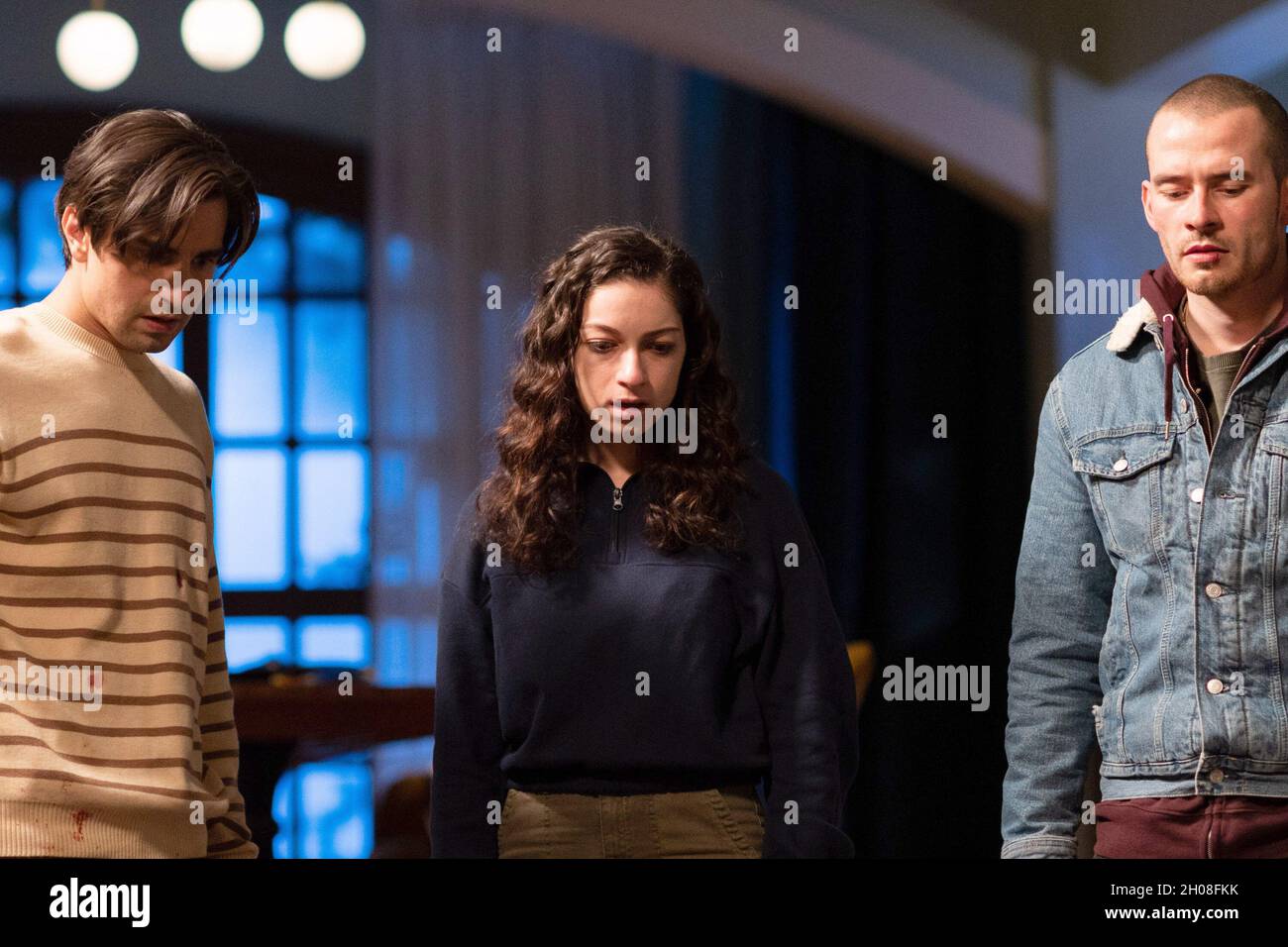 SLASHER, from left: Alex Ozerov, Sydney Meyer, A.J. Simmons, Kindred ...