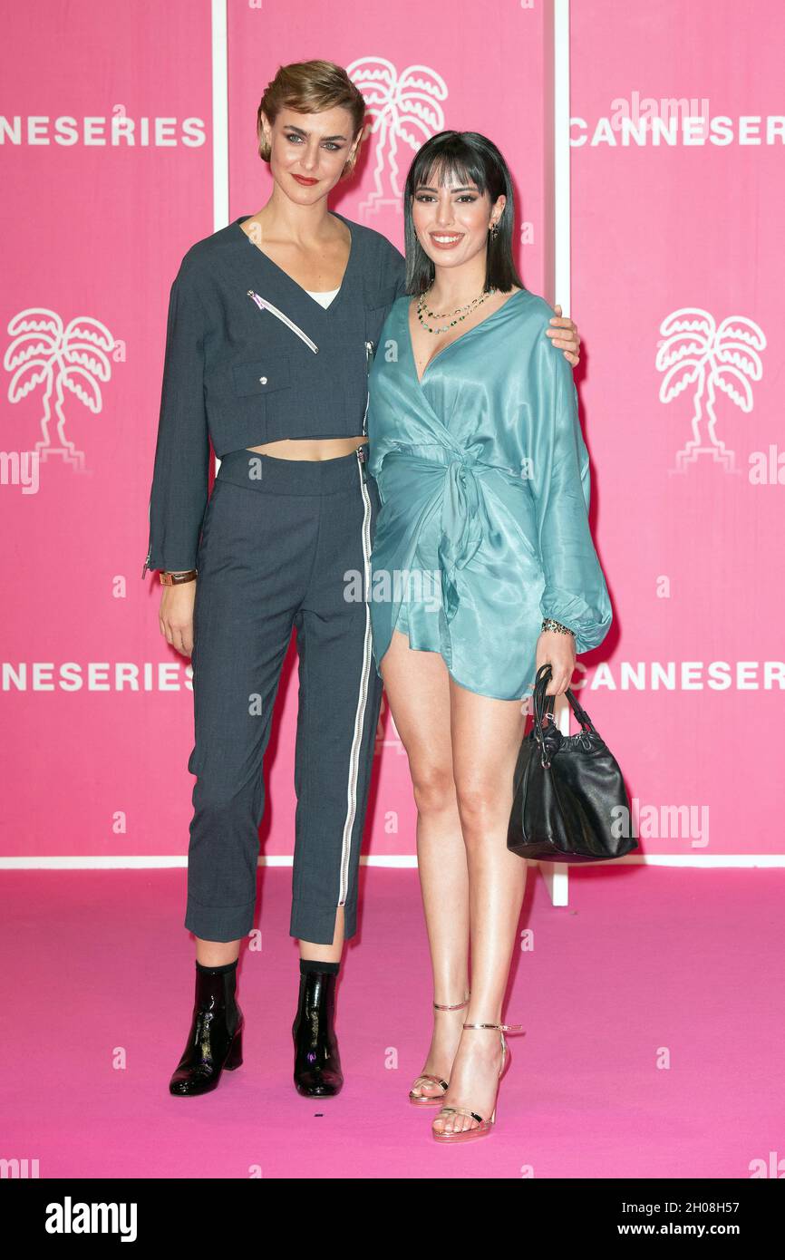 Marion Seclin and Moon A attend the 4th edition of the Cannes ...