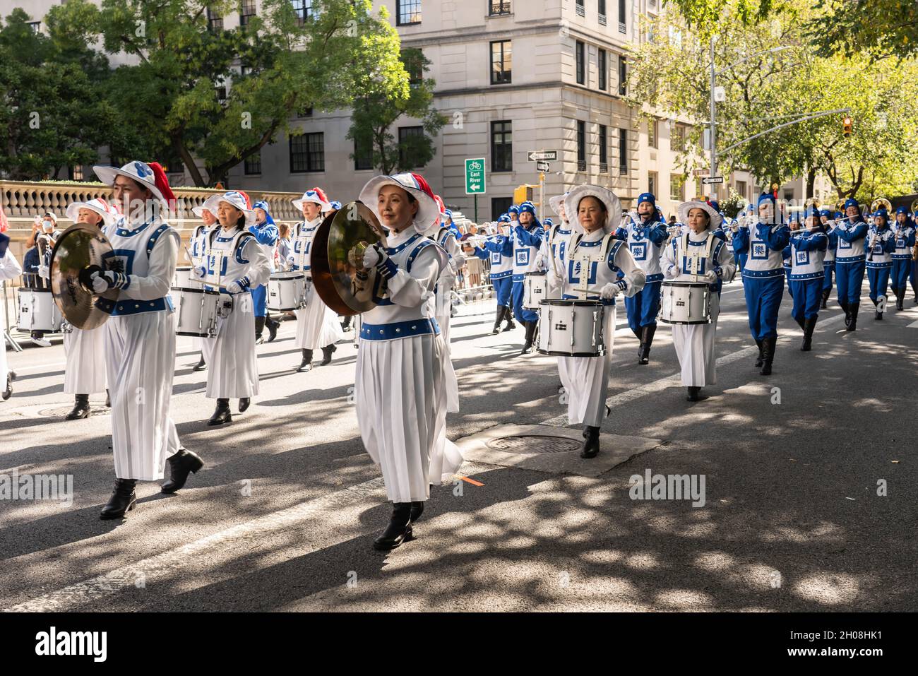 Manhattan New York Usa October 11 2021 Annual Columbus Day Parade