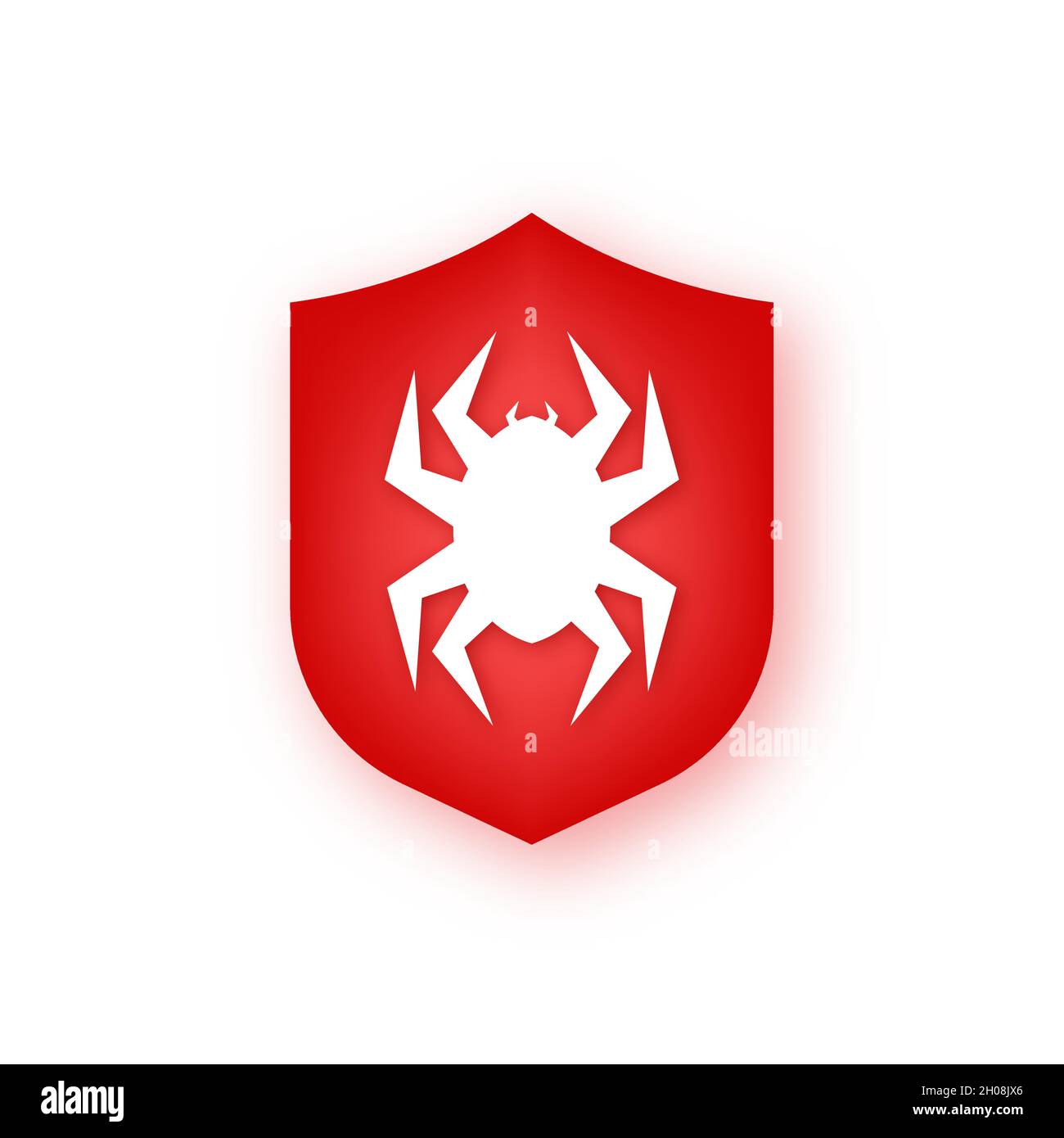 Danger Symbol Vector Illustration Virus Protection Computer Virus