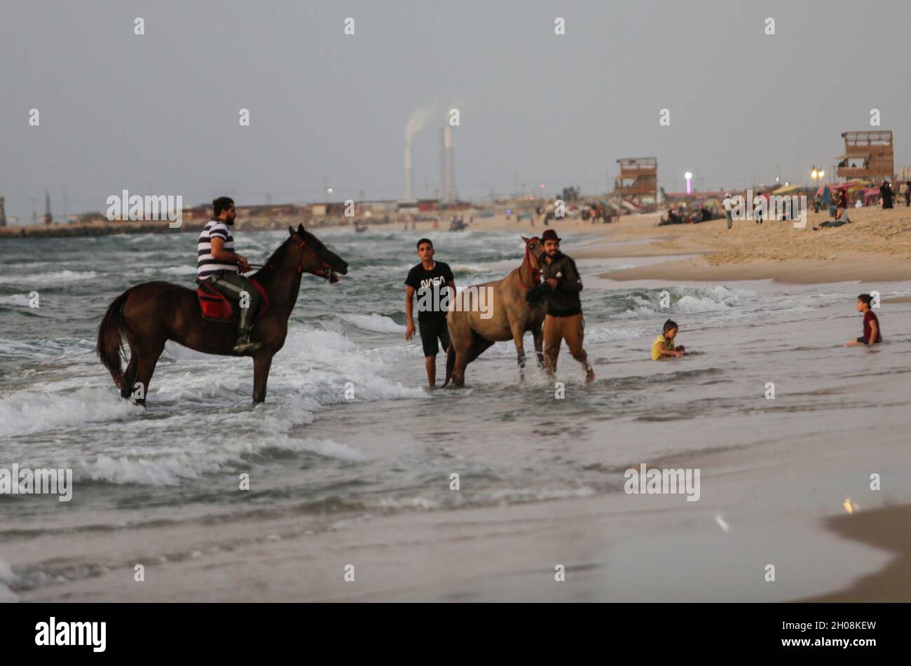 October 11, 2021, Gaza City, The Gaza Strip, Palestine: A Palestinian ...