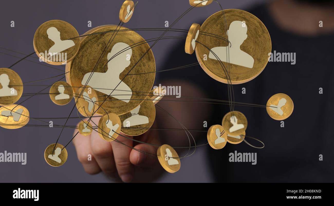 Human hand showing unity group and teamwork concept Stock Photo - Alamy
