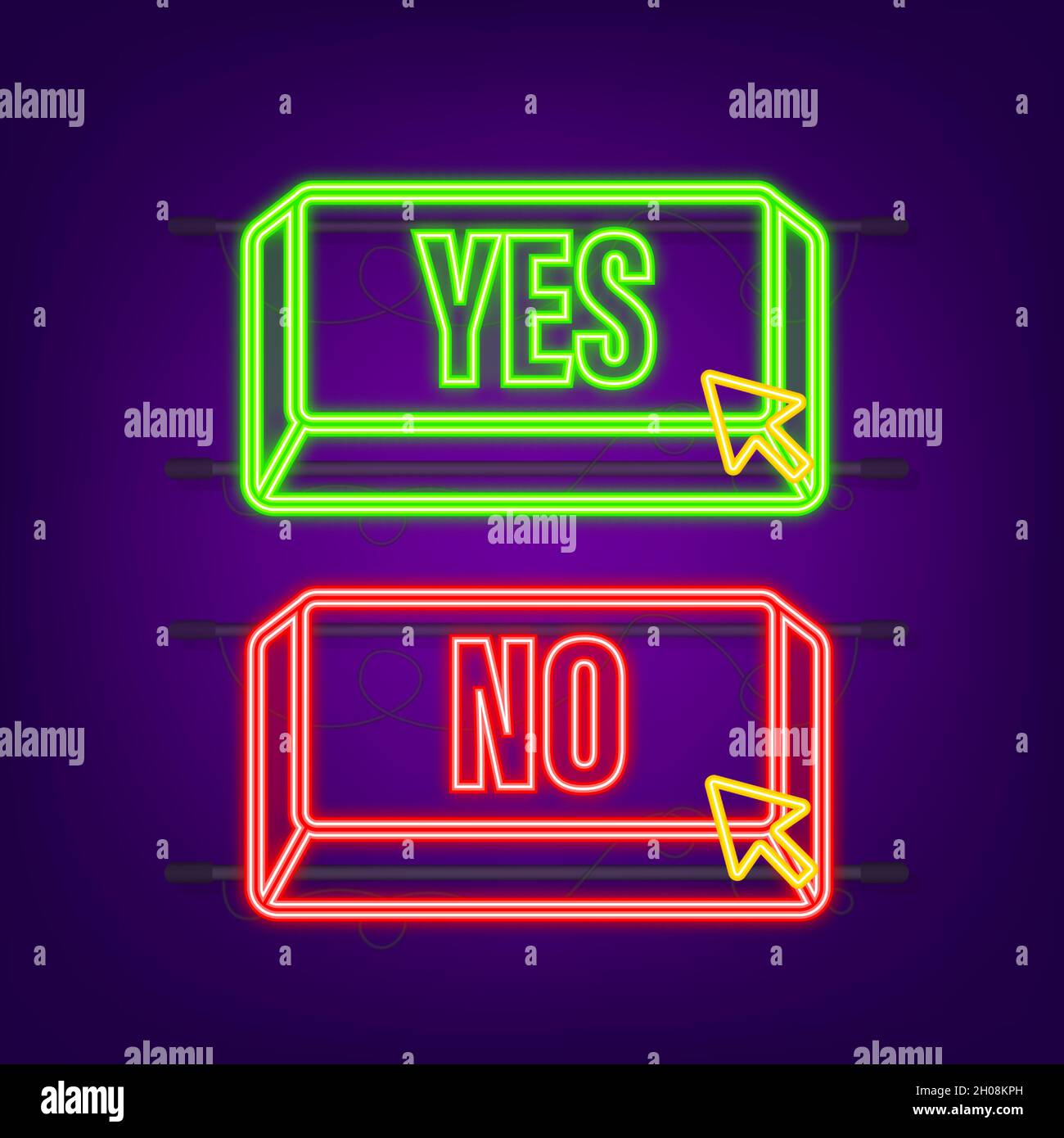 Close up neon sign Stock Vector Images - Alamy