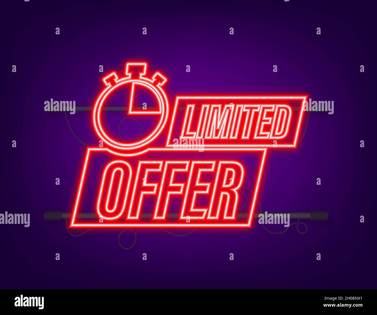 Limited offer, great design for any purposes. Neon icon. Best product ...