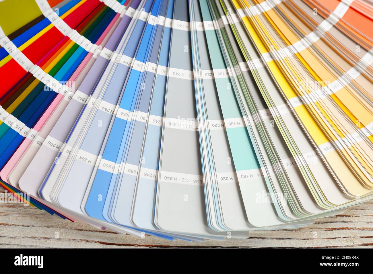 Color palette samples, closeup Stock Photo - Alamy