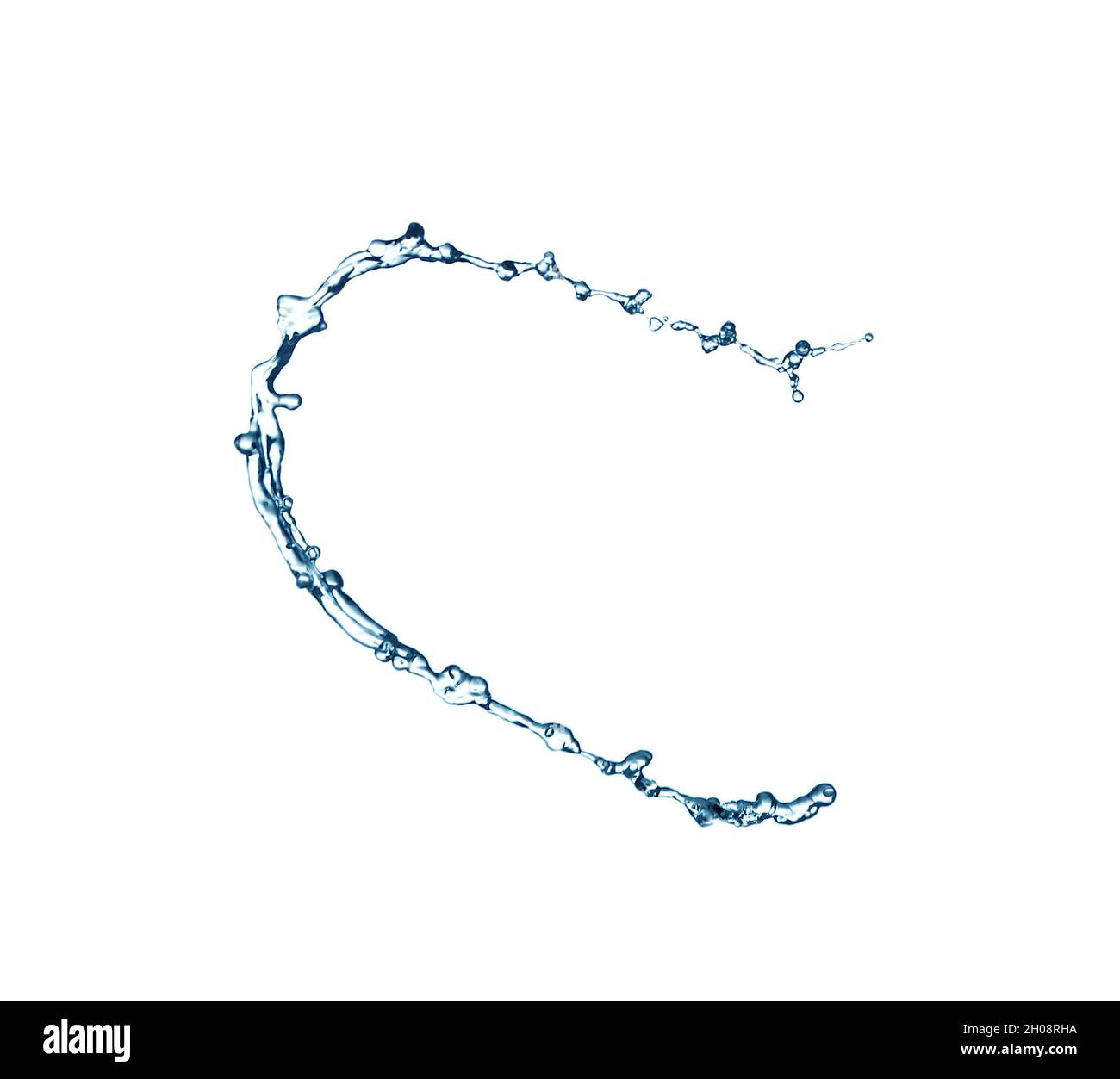 Abstract splash of water on white background Stock Photo - Alamy