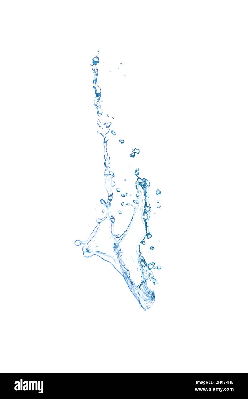 Abstract splash of water on white background Stock Photo - Alamy
