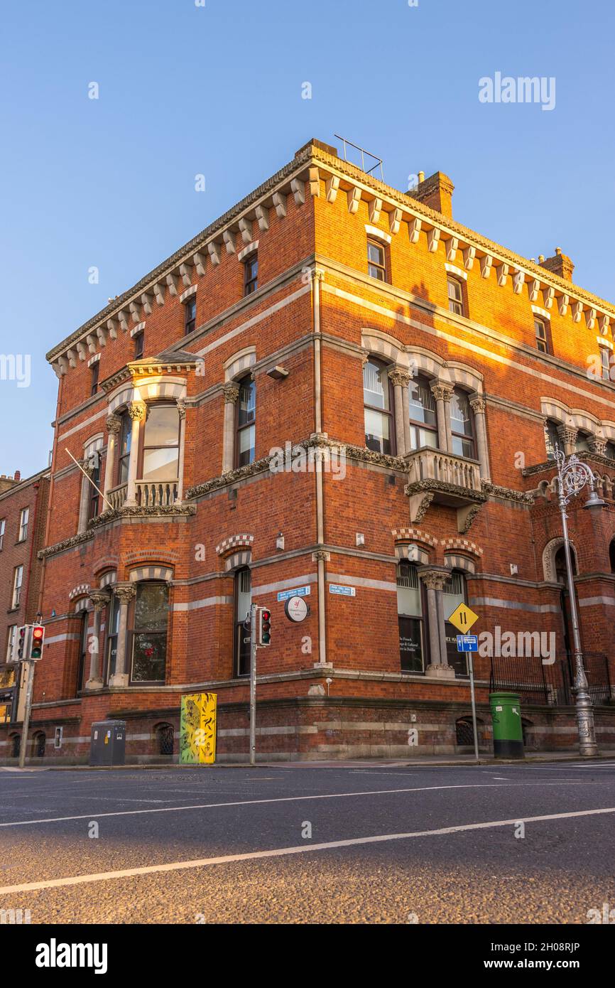 DUBLIN, IRELAND - Apr 30, 2021: A scenic shot of the old, brick ...