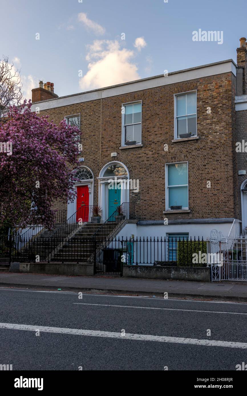 DUBLIN, IRELAND - Apr 30, 2021: A scenic shot of a cozy neighborhood ...