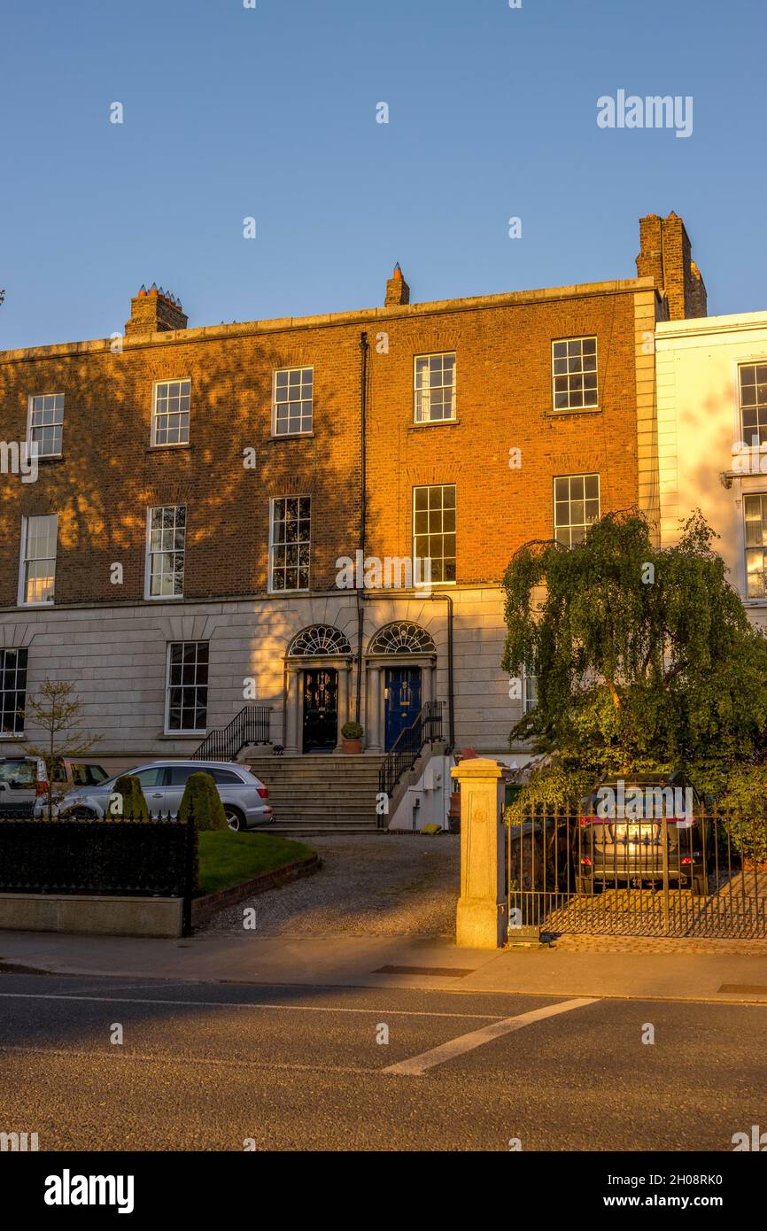 DUBLIN, IRELAND - Apr 30, 2021: A scenic shot of a cozy neighborhood ...