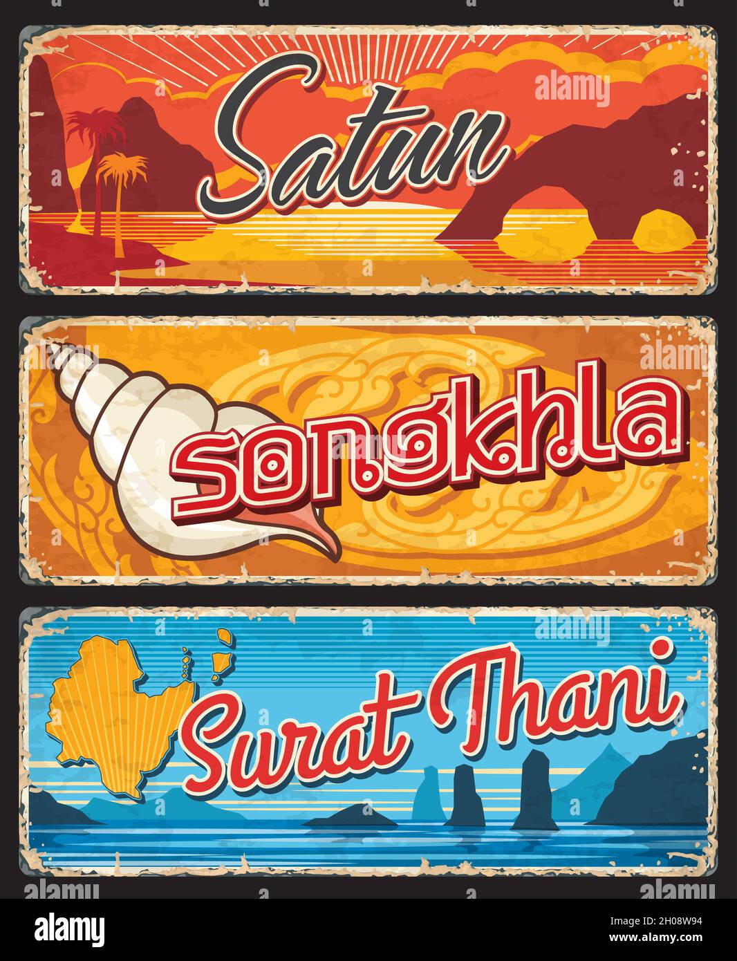 Surat thani temple Stock Vector Images - Alamy