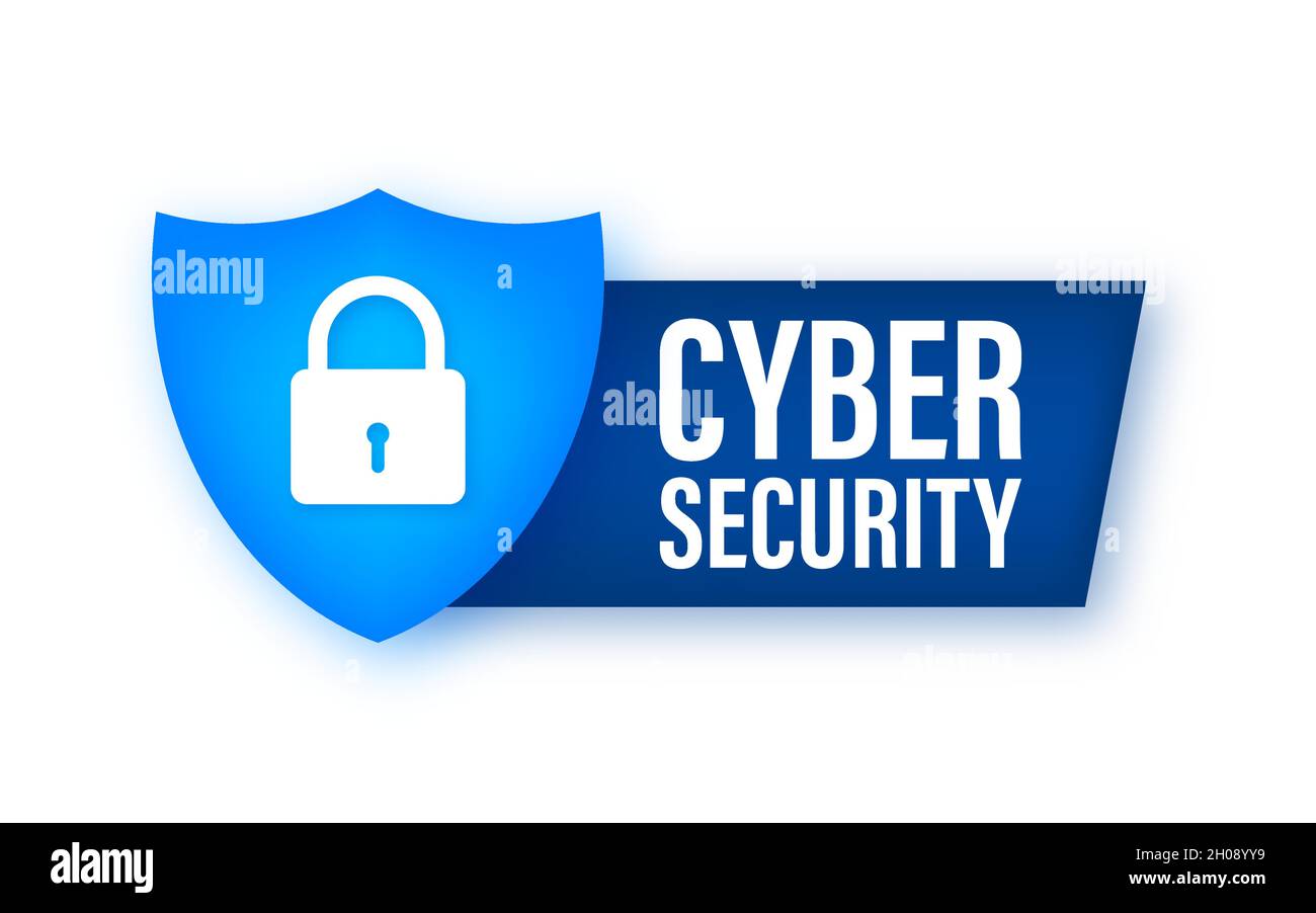 Cyber security vector logo with shield and check mark. Security shield ...