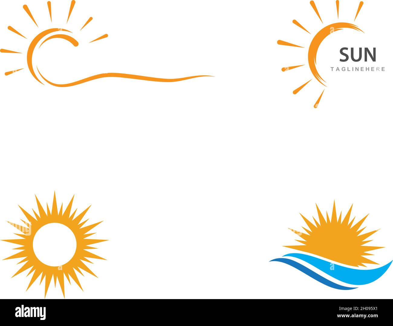 sun ilustration logo vector icon template Stock Vector Image & Art - Alamy